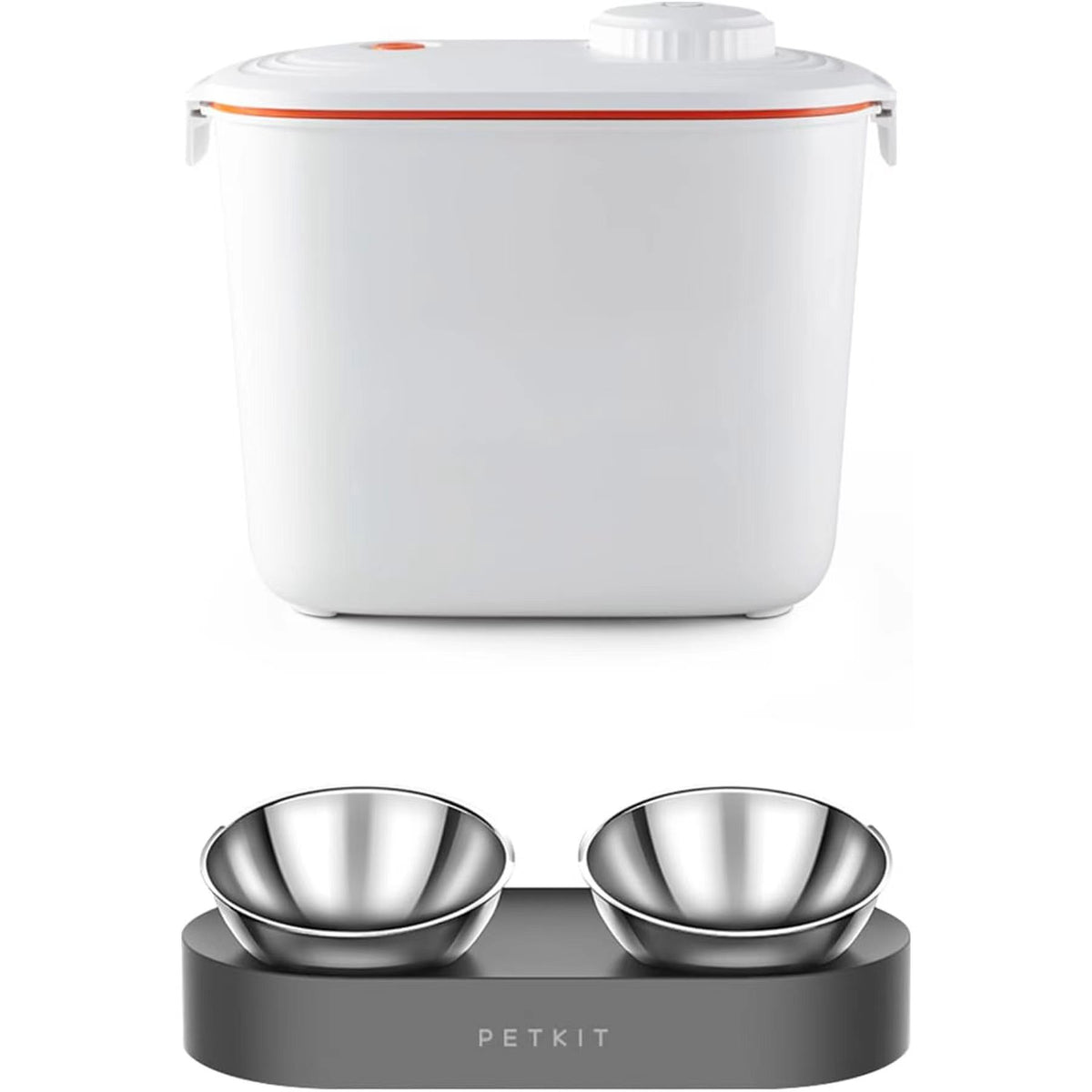 PETKIT Vacube Vacuum Pet Food Storage Container and Elevated Stainless